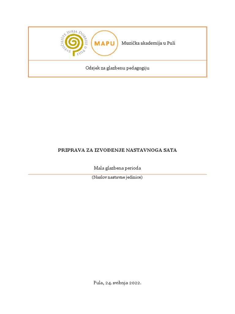 Mala Glazbena Perioda | PDF