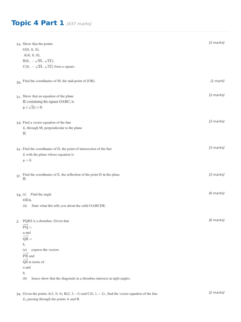 Topic 4 Part 1 T | PDF | Plane (Geometry) | Triangle