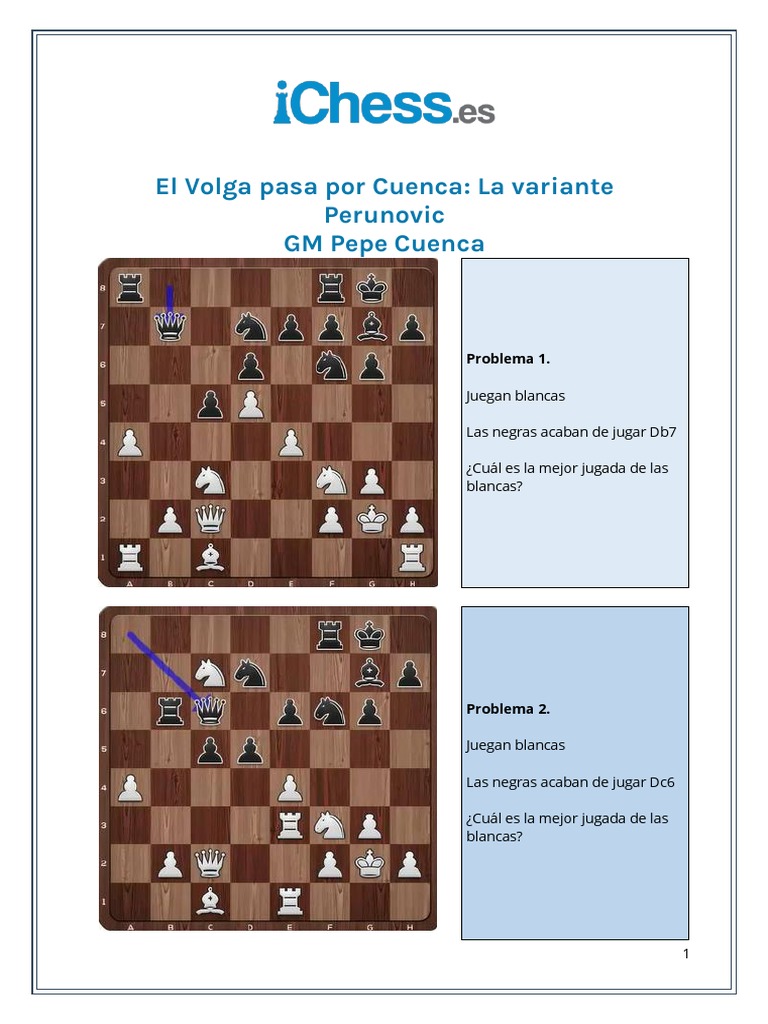 El Volga Pasa Por Cuenca La Variante Perunovic - Problemas | PDF ...