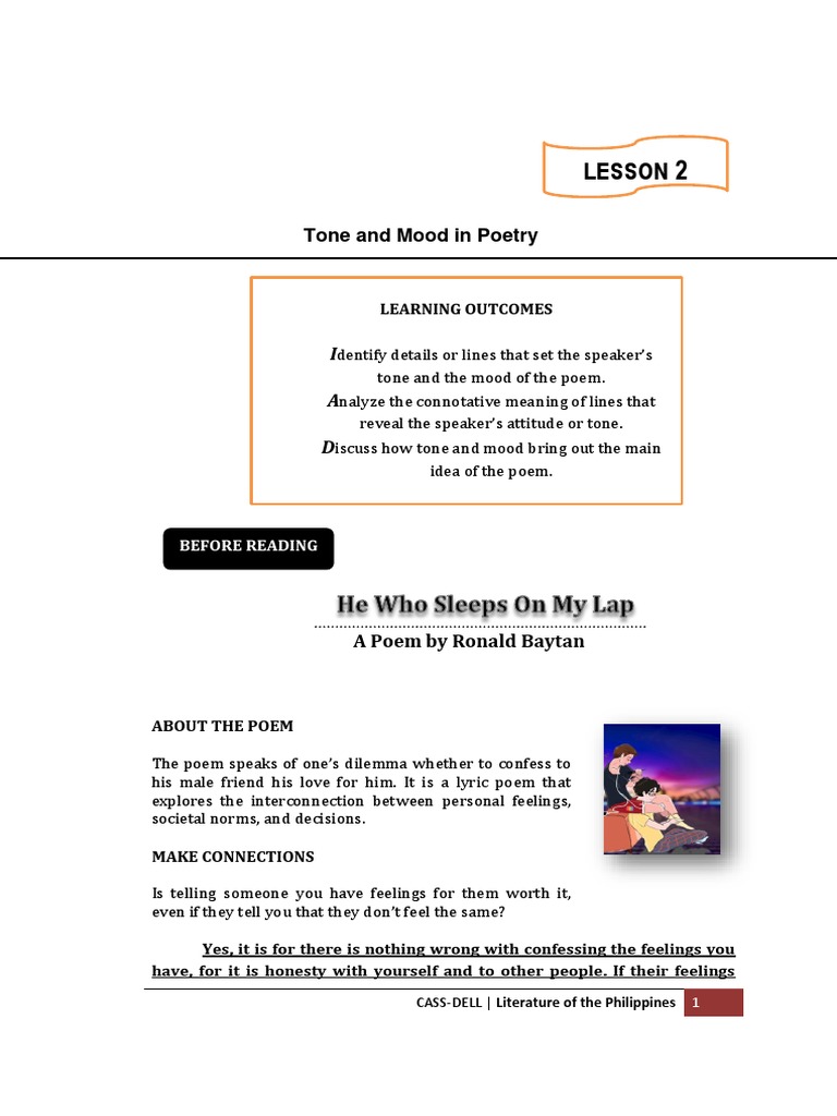 2_Chapter 2_Lesson 2_Tone and Mood in Poetry_Notario, Darlenne A ...