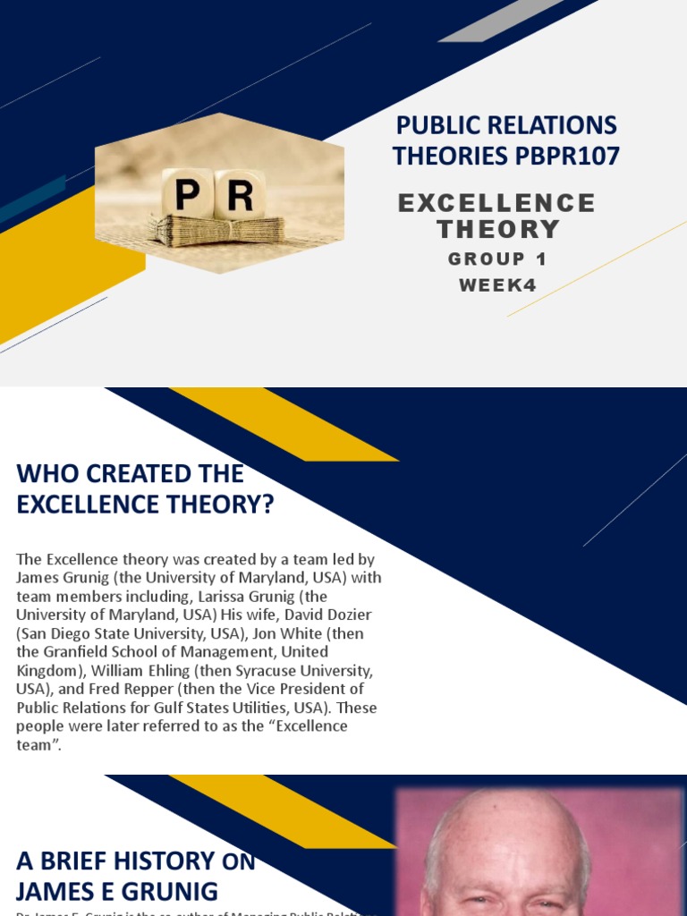Excellence Theory Public Relations Theories | PDF