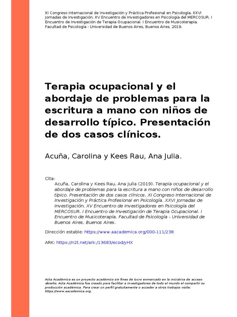 Hojas De Trabajo De Escritura A Mano Para Terapia Ocupacional