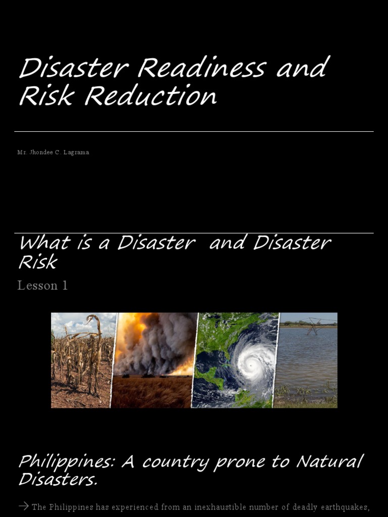 Lesson 1-What Is A Disaster and Disaster Risk | PDF | Natural Disasters ...