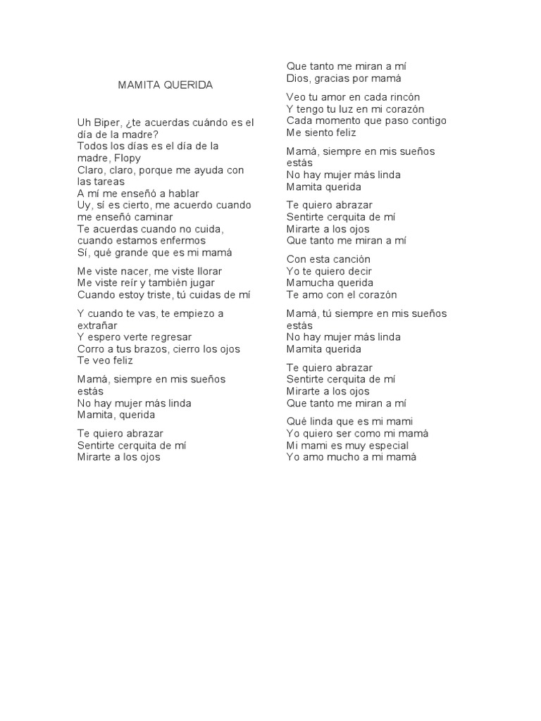 Mamita Querida | PDF | Poesía