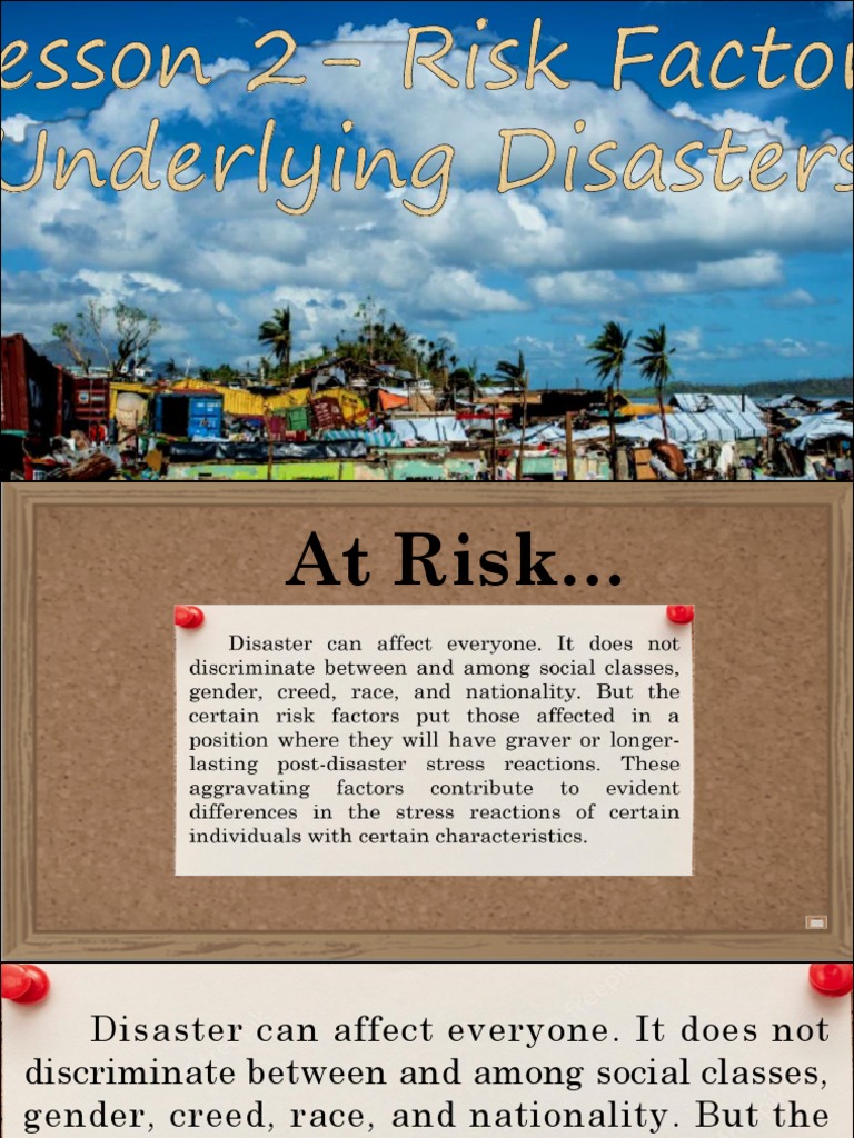 Lesson 2-Risk Factors Underlying Disasters | Download Free PDF ...