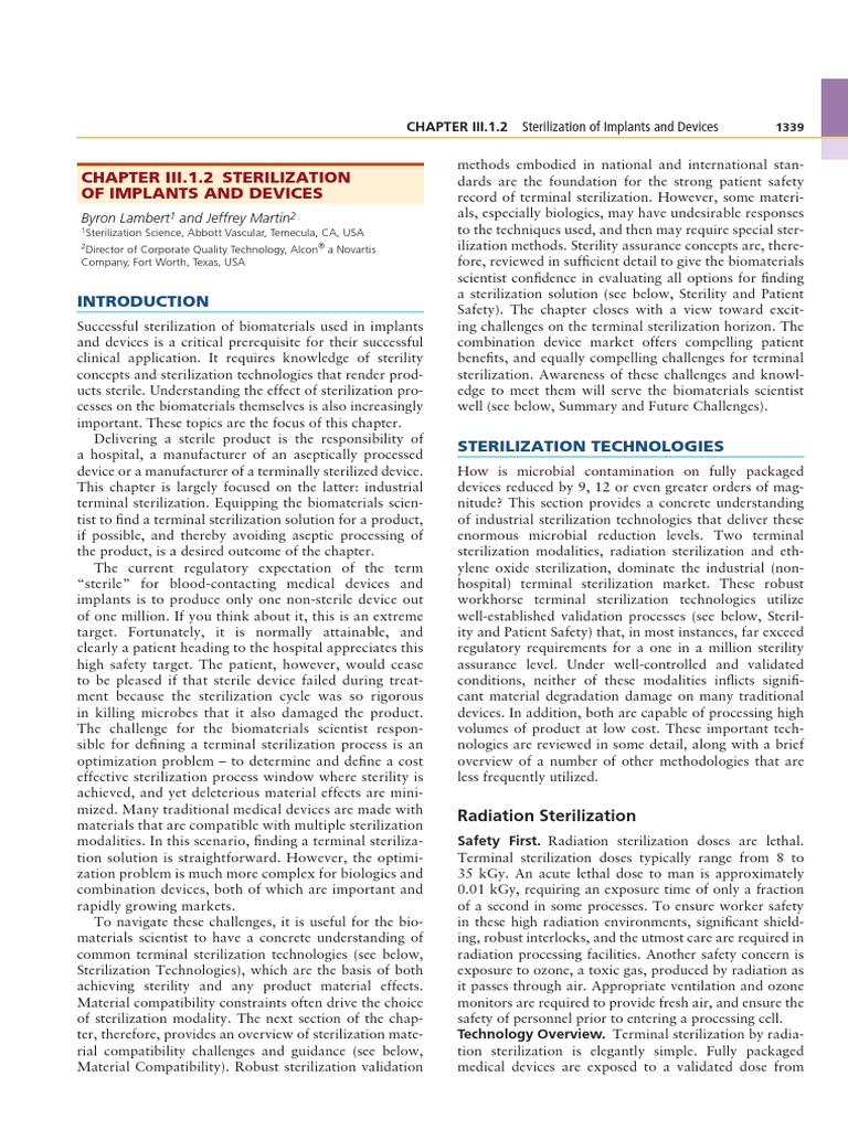 Sterilization | PDF | Sterilization (Microbiology) Sterilization | PDF | Sterilization (Microbiology)