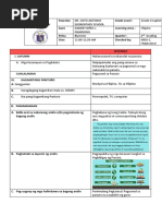 Detailed Lesson Plan (DLP) Format - Filipino | PDF