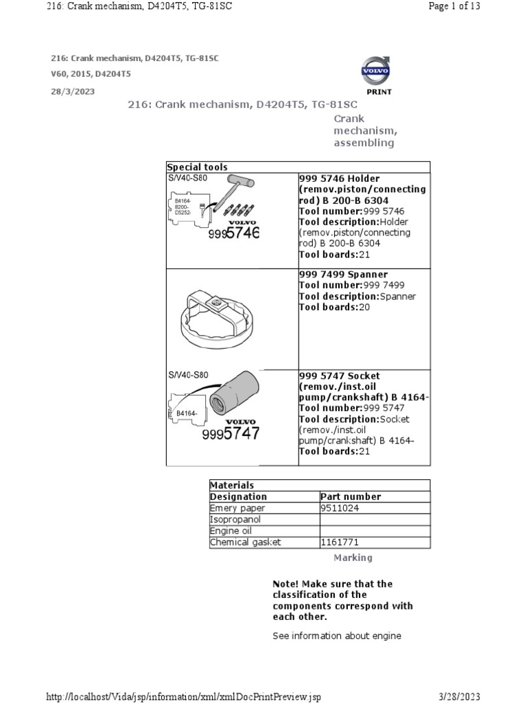 D4204T5 Crank | PDF