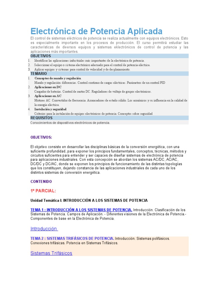 Electrónica de Potencia Aplicada | PDF | Rectificador | Inversor de energia