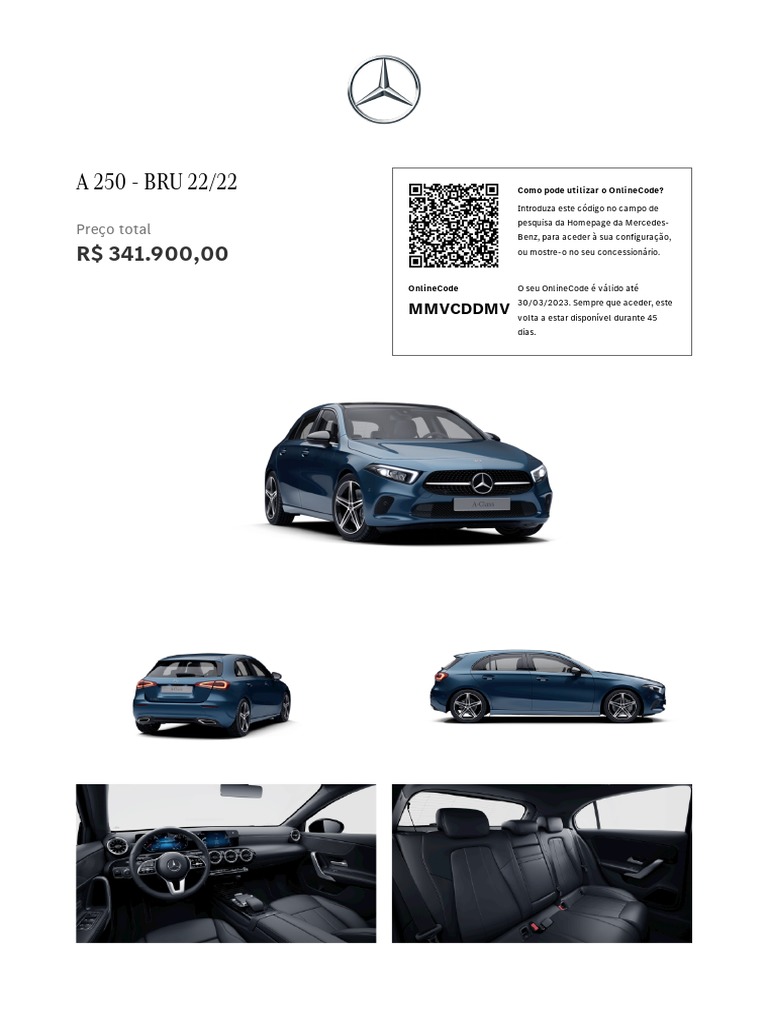 A 250 - BRU 22/22: Preço Total | PDF | Veículos terrestres | Tecnologia ...
