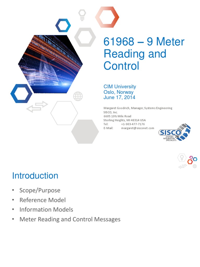 IEC 61968-9 Meter Reading Overview | PDF | Computer Network | Information