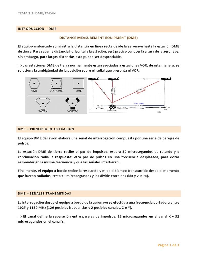 Guía de DME/TACAN para Aviación | PDF | Electrónica | Inalámbrico