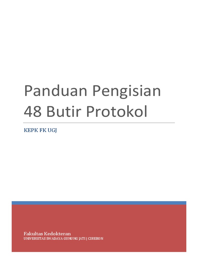 06-Panduan Pengisian 48 Protokol | PDF