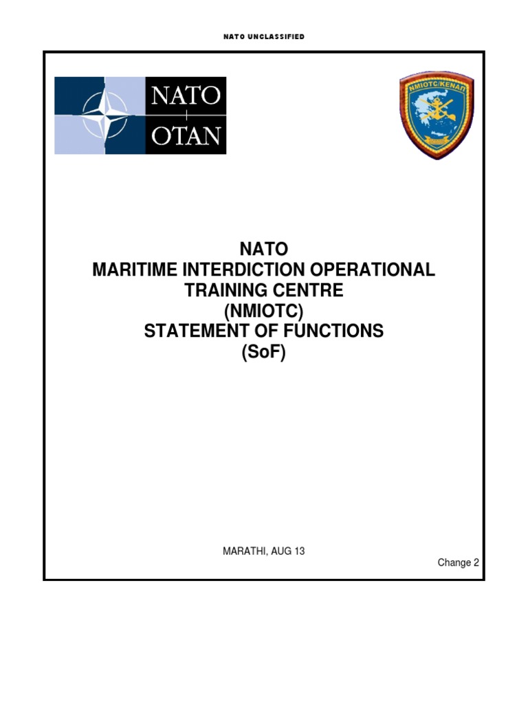 Nmiotc Statement of Functions Change 2 | PDF