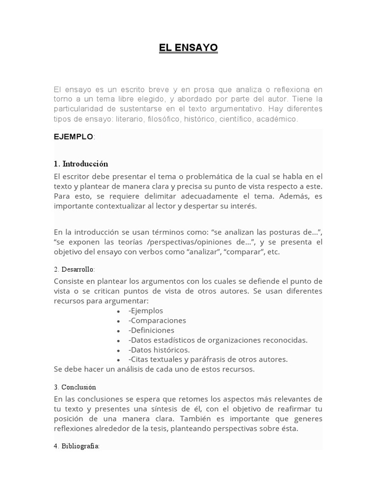 El Ensayo Rodri 2 | PDF | Ensayos