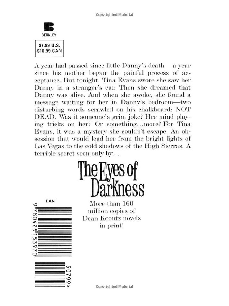 The Eyes of Darkness Dean Koontz Downloa | PDF
