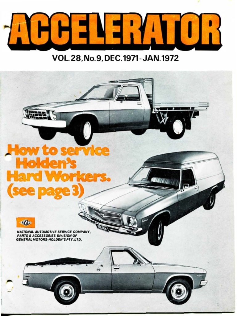 1971 Dec_Jan 1972 Accelerator BB099 OPT | PDF | Clutch | Axle