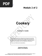 Grade 11 - Cookery-Week 1 | PDF | Disinfectant | Kitchen Utensil