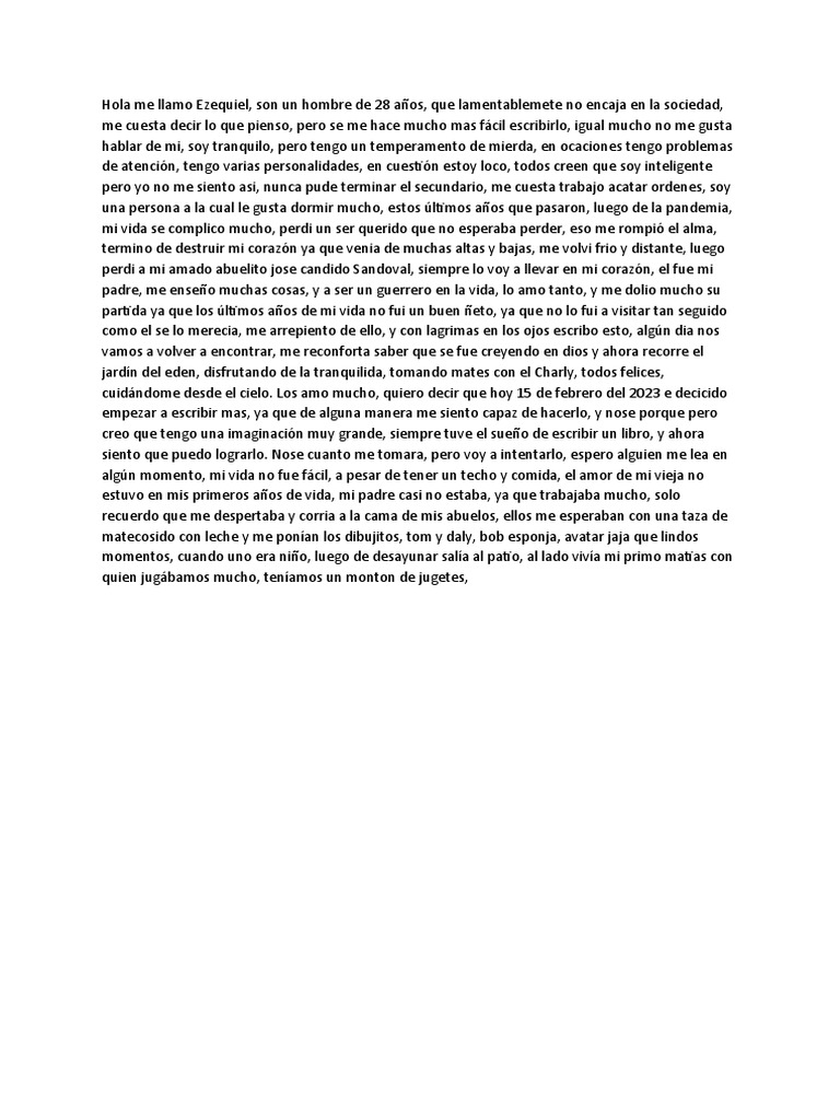 Hola Me Llamo Ezequiel | PDF