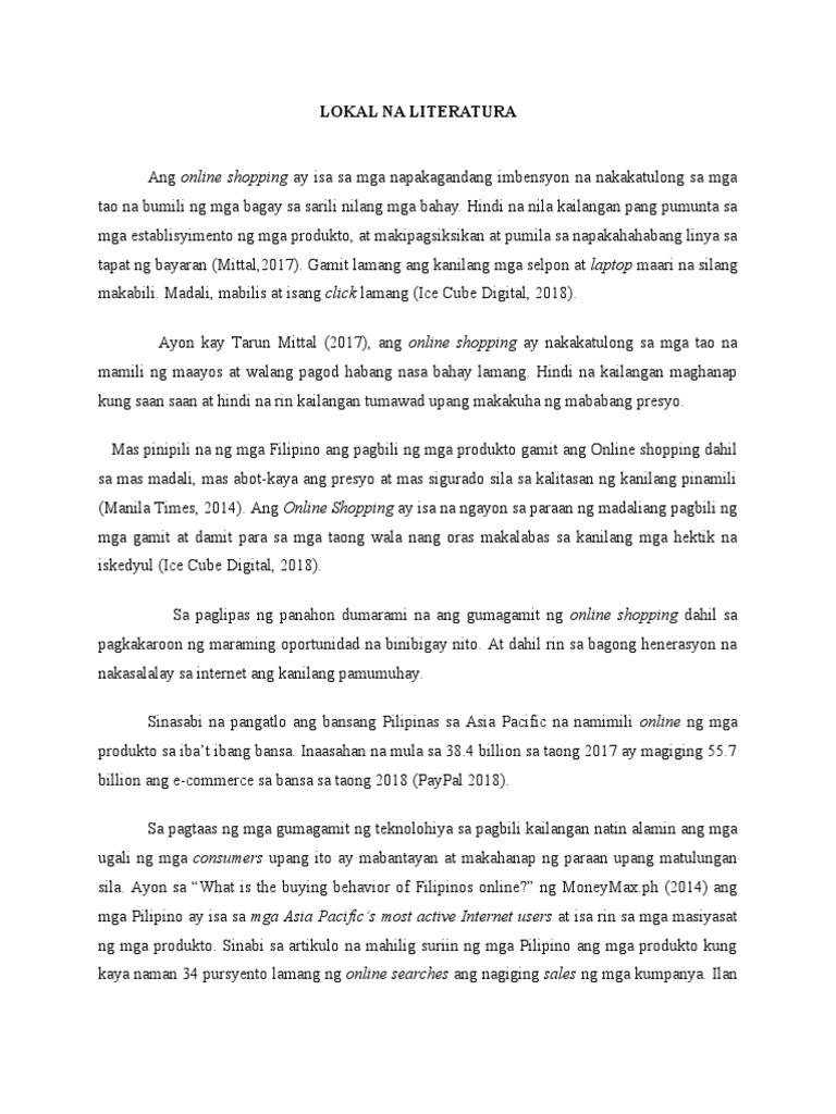 Lokal Na Literatura | PDF