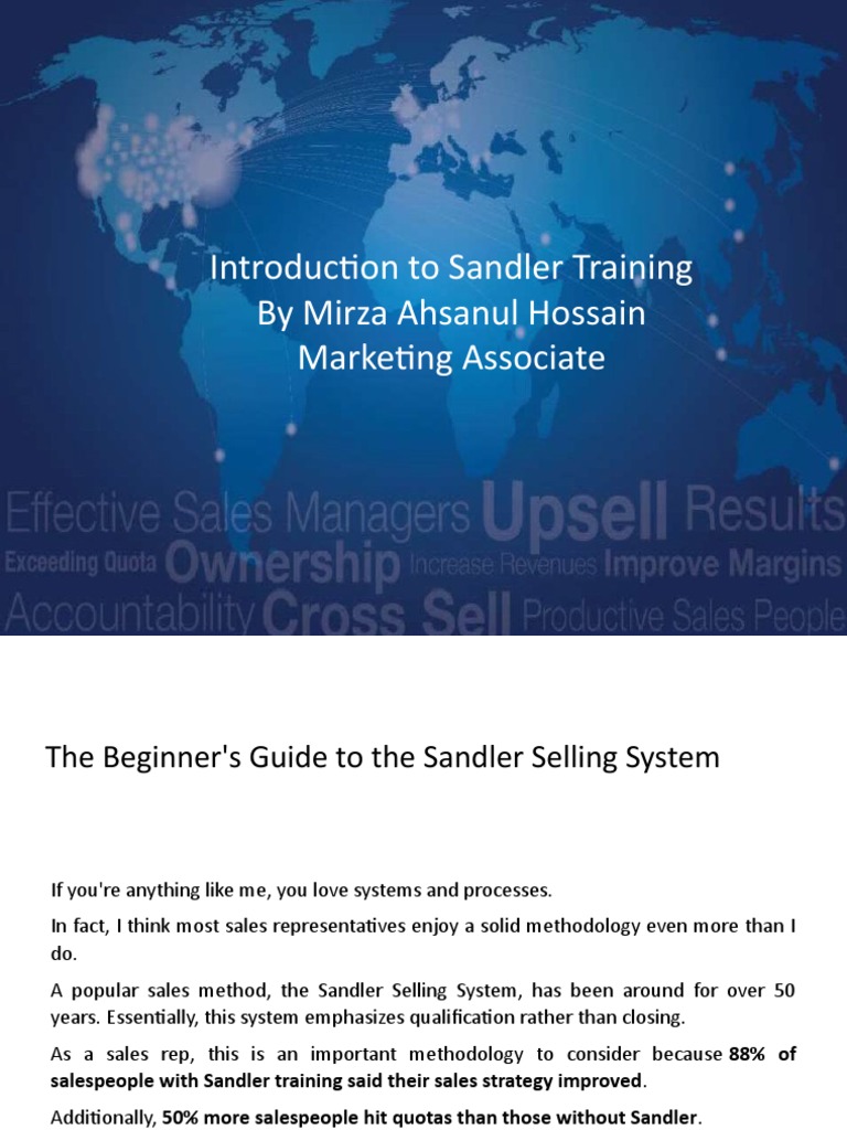 Introduction To Sandler Training | PDF | Sales | Psychology