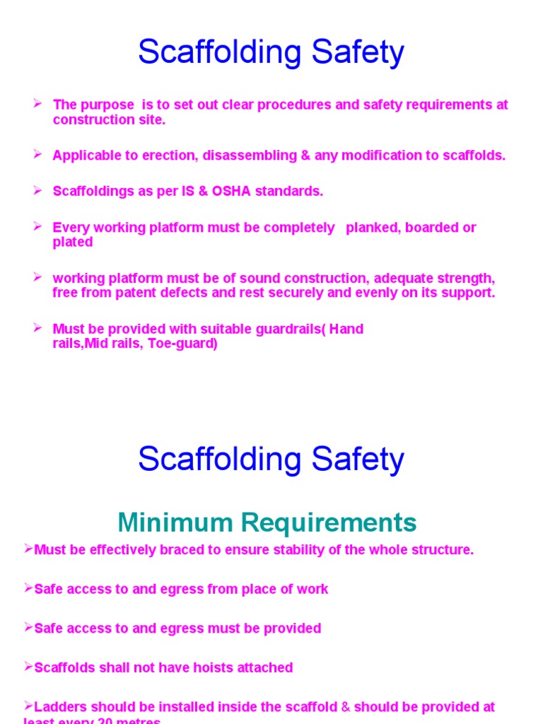Scaffolding Safety | PDF
