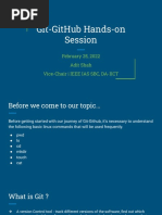 Git For Beginners Handout | PDF | Version Control | Utility Software