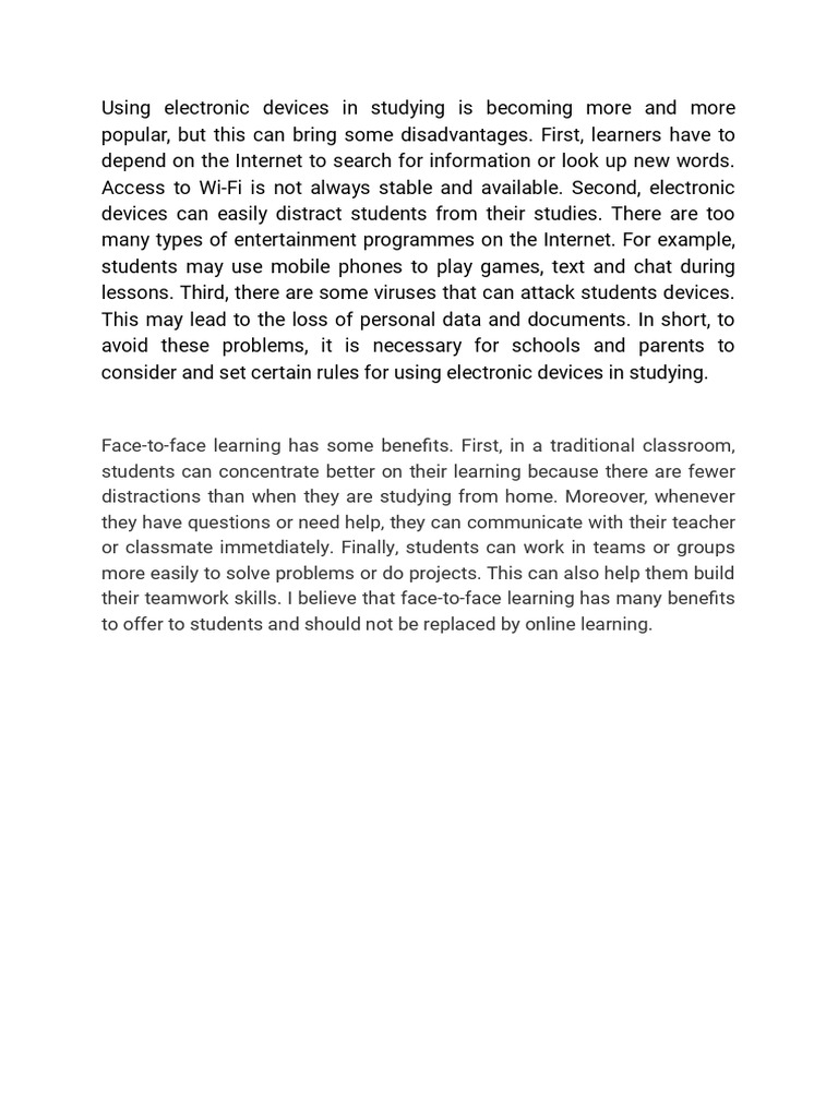 Using Electronic Devices in Studying Is Becoming More and More Popular ...