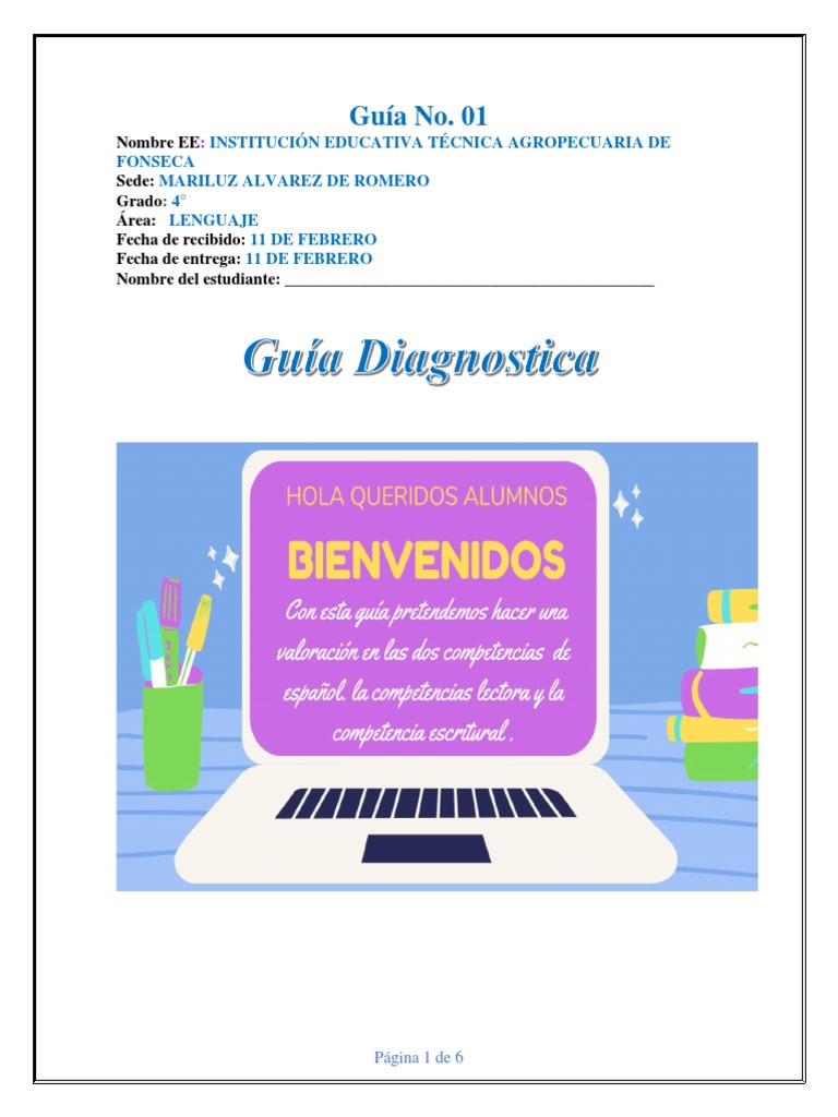 Actividades de Lenguaje para 4° Grado | PDF | Estudios de idiomas ...