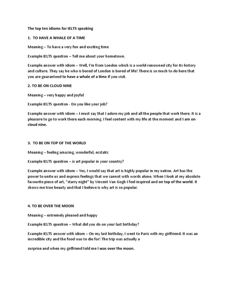 English Idiom: Emotion | PDF