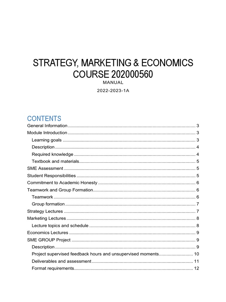 SME Manual | PDF | Strategic Management | Brand