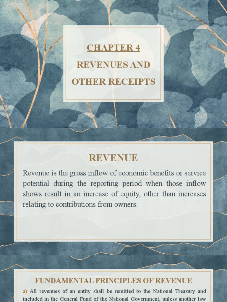 Chapter 4 Revenue And Other Receipts 1 Pdf