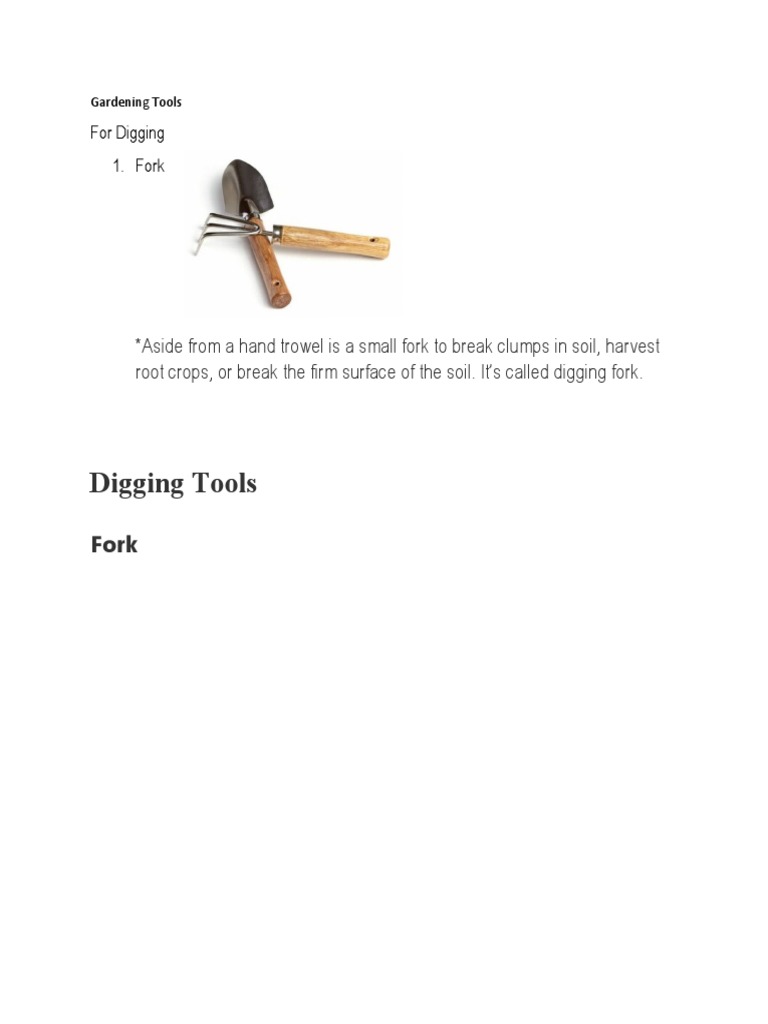 Digging Tools | PDF