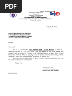 INTENT LETTER For Reclassification | PDF