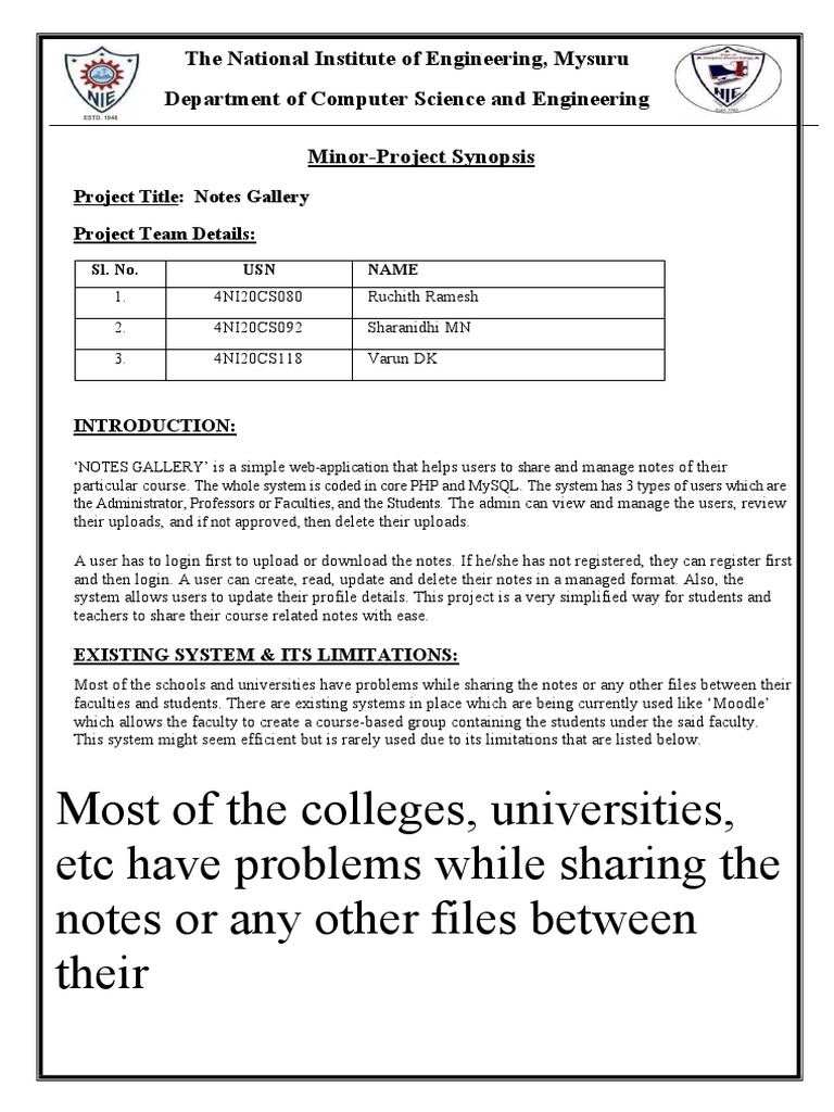 Project Synopsis | PDF | User (Computing) | Computer File Project Synopsis | PDF | User (Computing) | Computer File