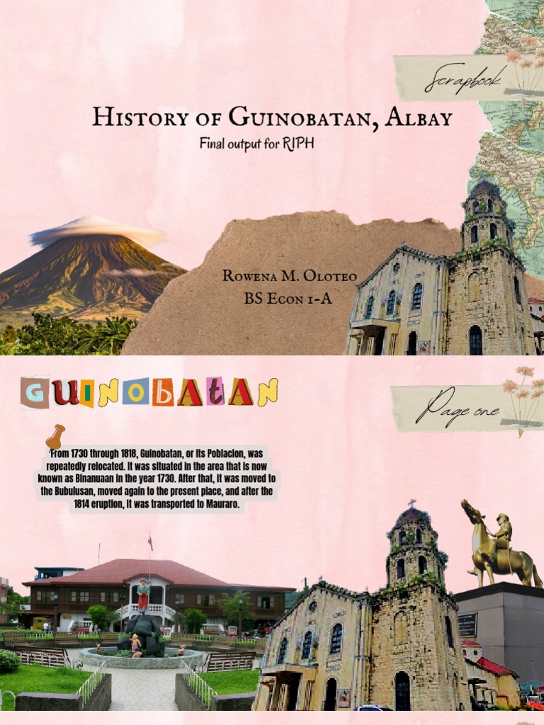 History of Guinobatan, Albay: Scrapbook | PDF