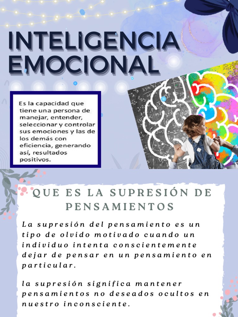 Inteligencia Emocional Pdf Pensamiento Las Emociones
