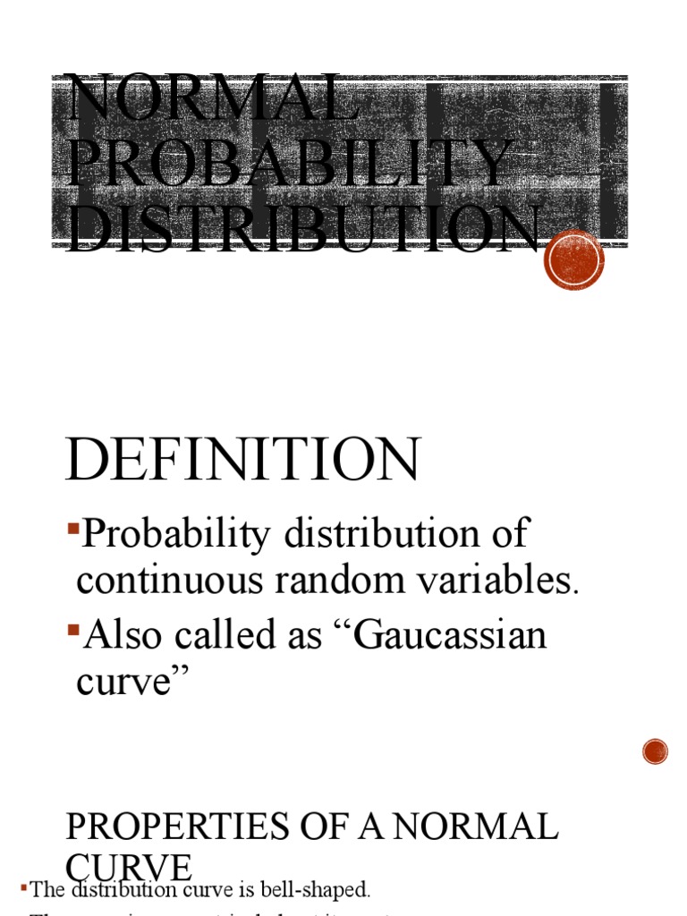 Normal Probability Distribution | PDF