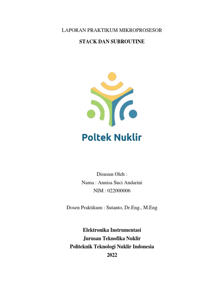 Laporan Stack Dan Subroutine | PDF