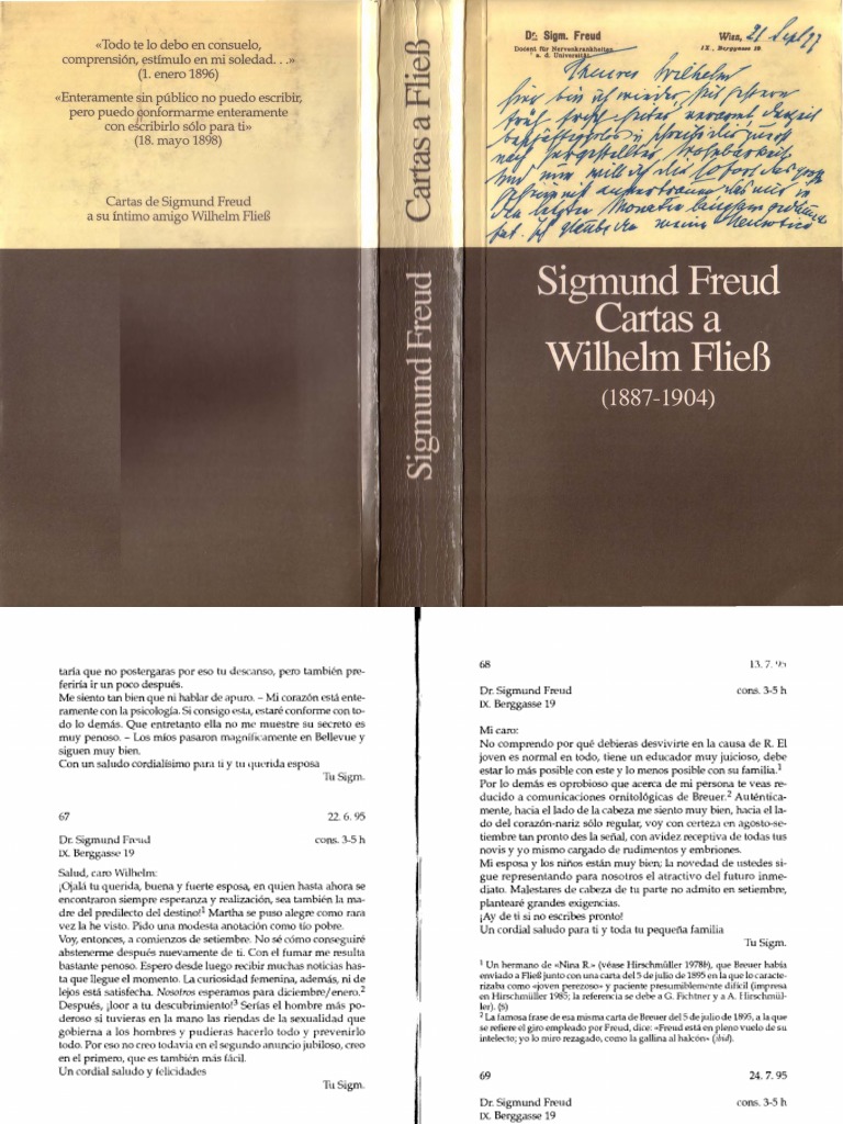 Freud Sigmund Cartas A Wilhelm Fliess | PDF | Sicología