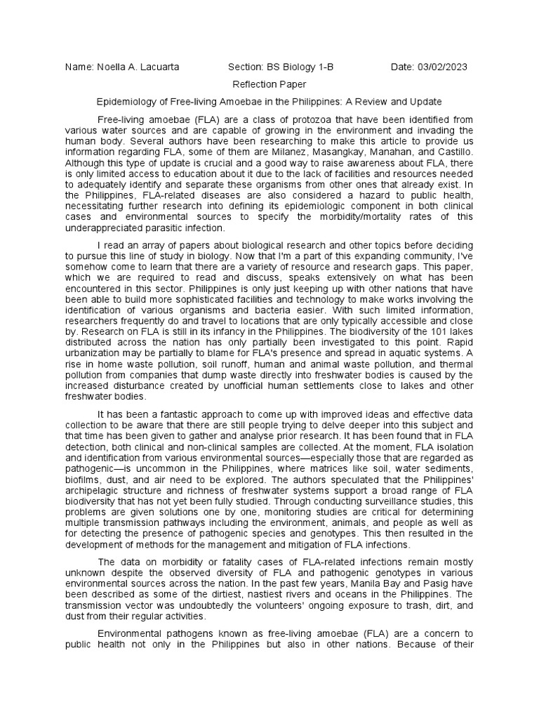 Reaction Paper Zoology Lecture | PDF