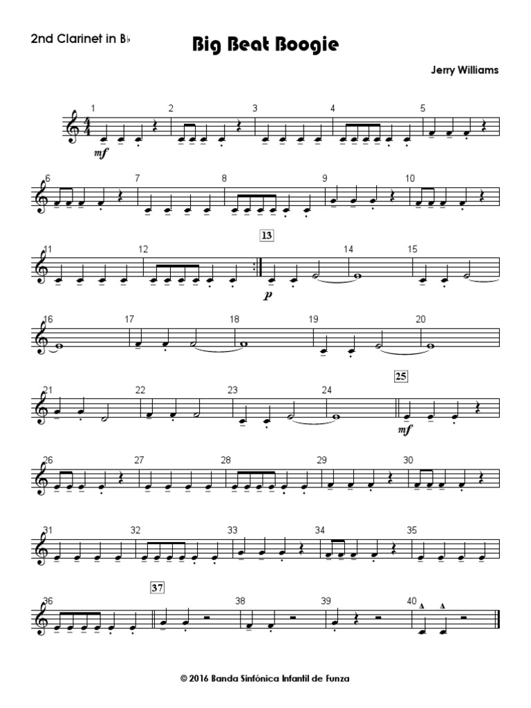 04 Big Beat Boogie - Clarinete 2 | PDF