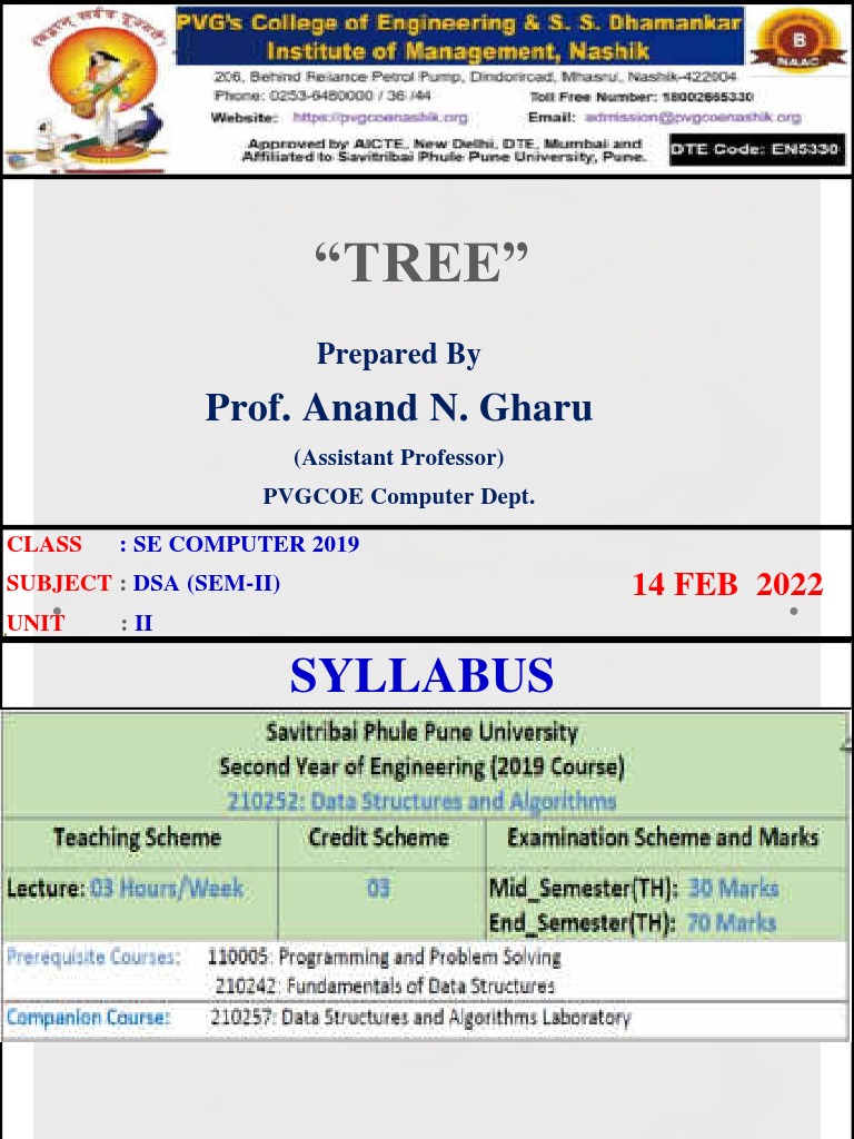Tree Data Structures Overview and Concepts | PDF | Algorithms And Data ...