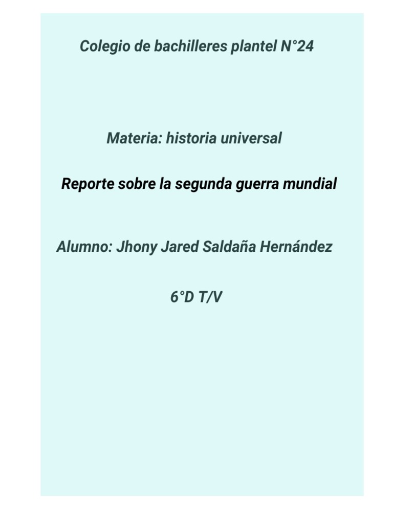 Reporte Escrito | PDF