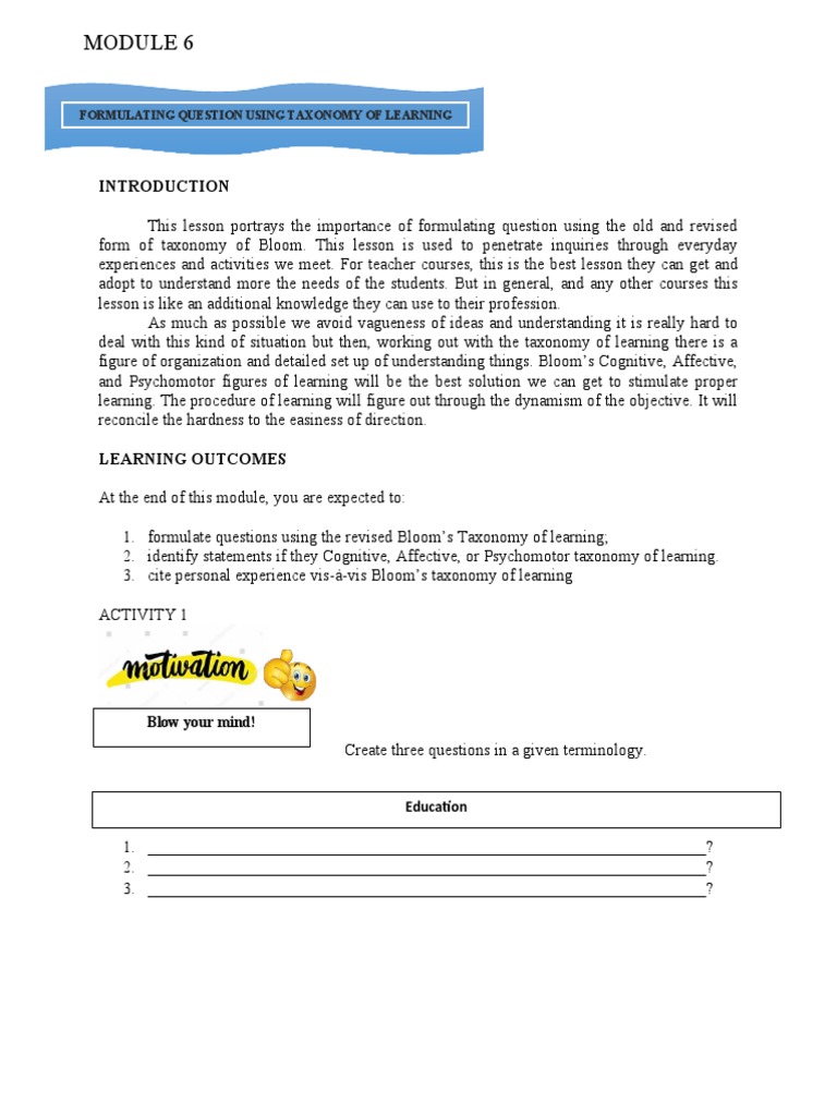 TETCA Module 1 FINALS | PDF | Cognitive Science | Cognition