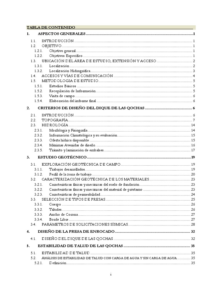 1.0 Diseño Del Dique | PDF
