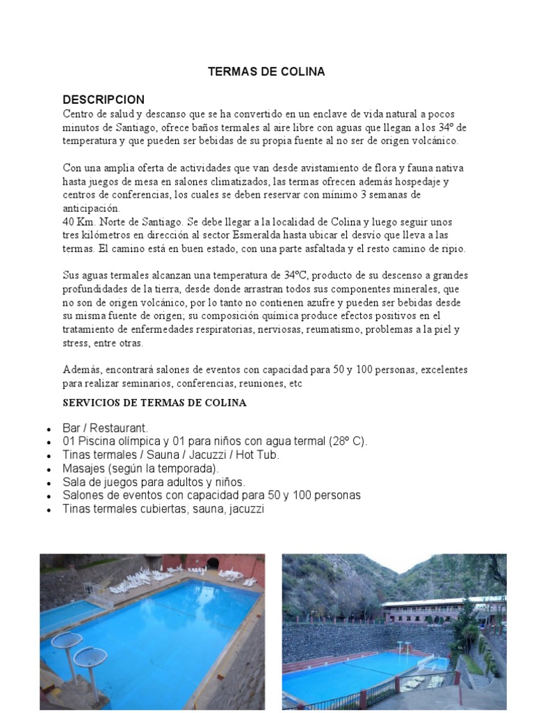 Termas de Colina | PDF