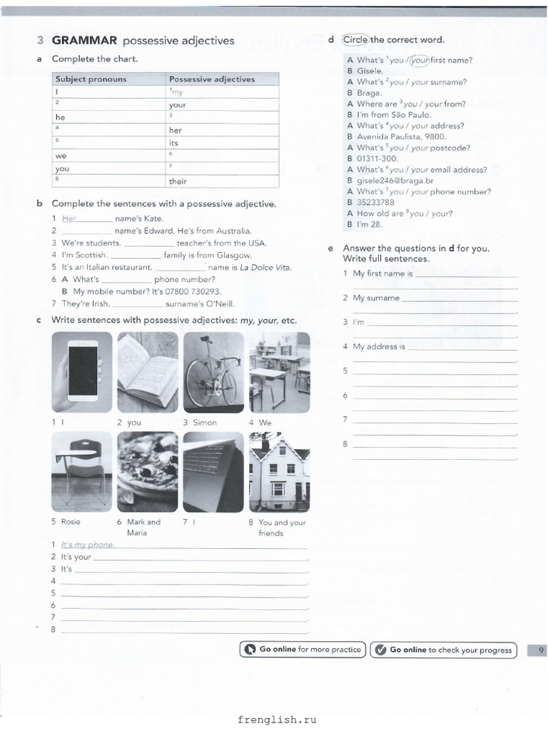English File 4th Edition Elementary Workbook WWW - Frenglish.ru-11 | PDF