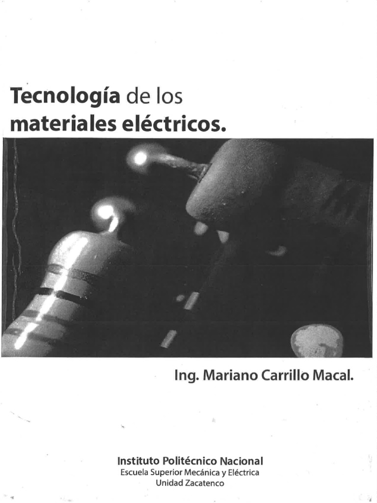 Tecnologia de Los Materiales Electricos (Libro) | PDF