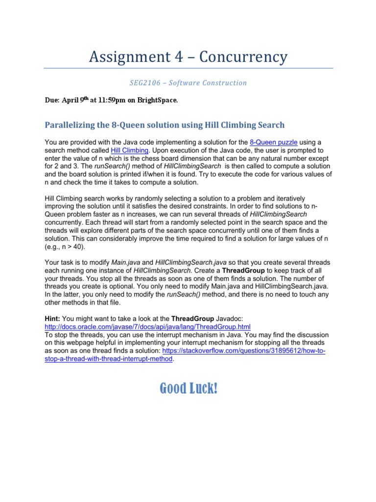 SEG 2106 Assignment 04 | PDF | Computers